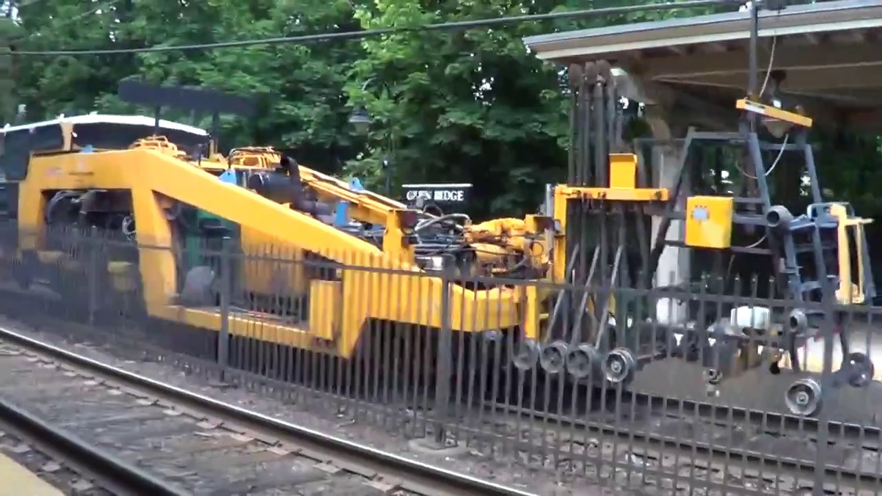 Rare Rail Maintenance At Glen Ridge Train Station NJ - YouTube