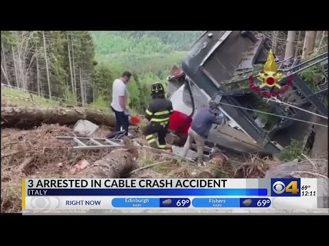 3 arrested in Italian cable crash accident