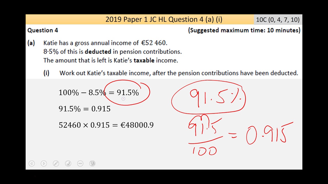Math screencast 2019 JC HL Paper 1 Question 4 - YouTube