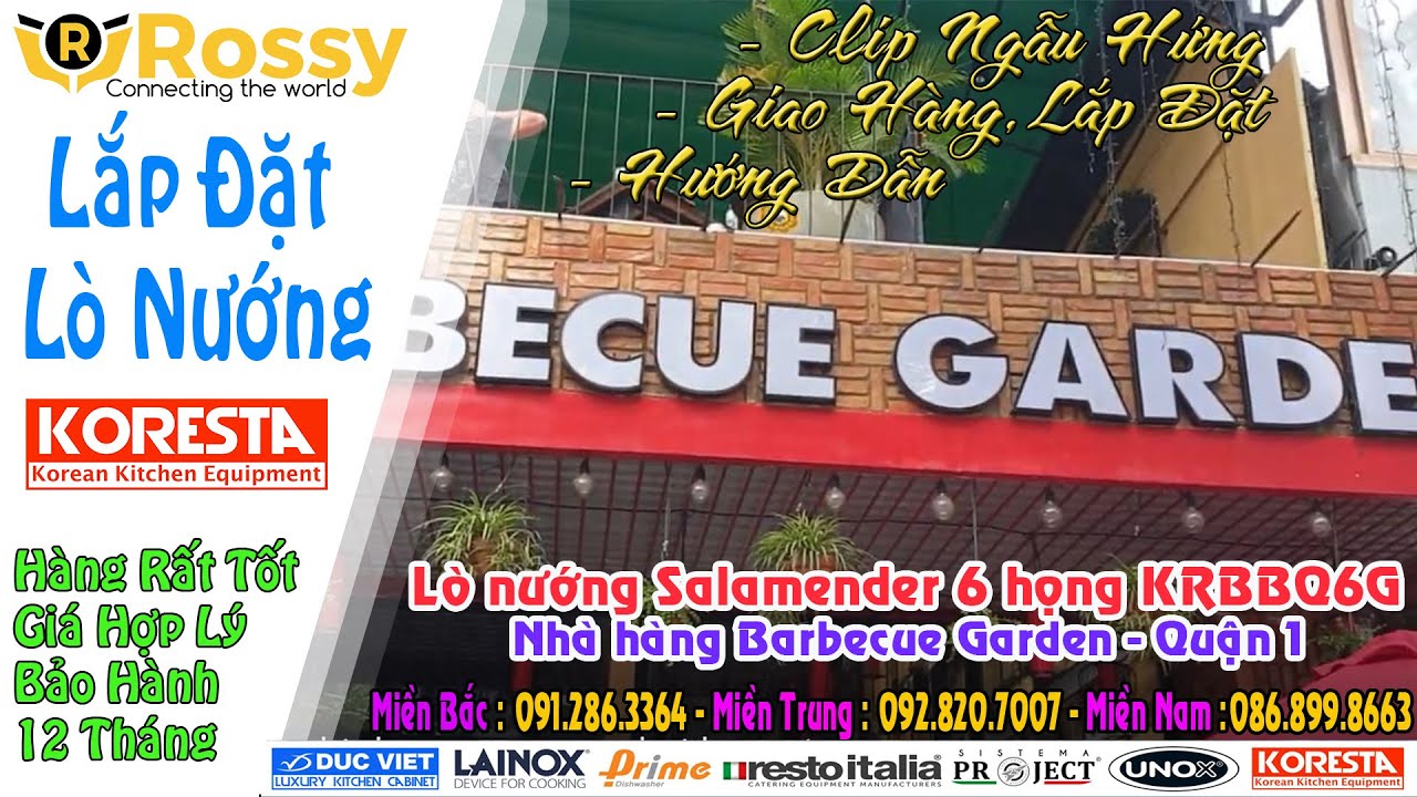 Bàn giao và lắp đặt Lò Nướng Salamander Koresta 6 họng cho Nhà Hàng ...