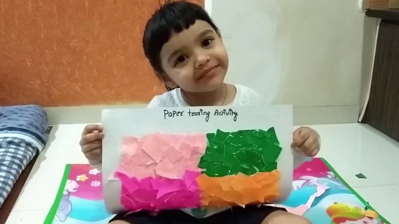 PAPER TEARING INDOOR ACTIVITY|FUN|HAAPY HAND|KIDS|GAMES|SKILLS|NURSERY ...
