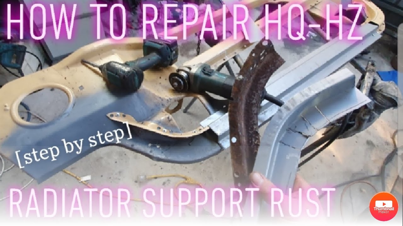 HQ-HZ radiator support rust repair [How to] - YouTube