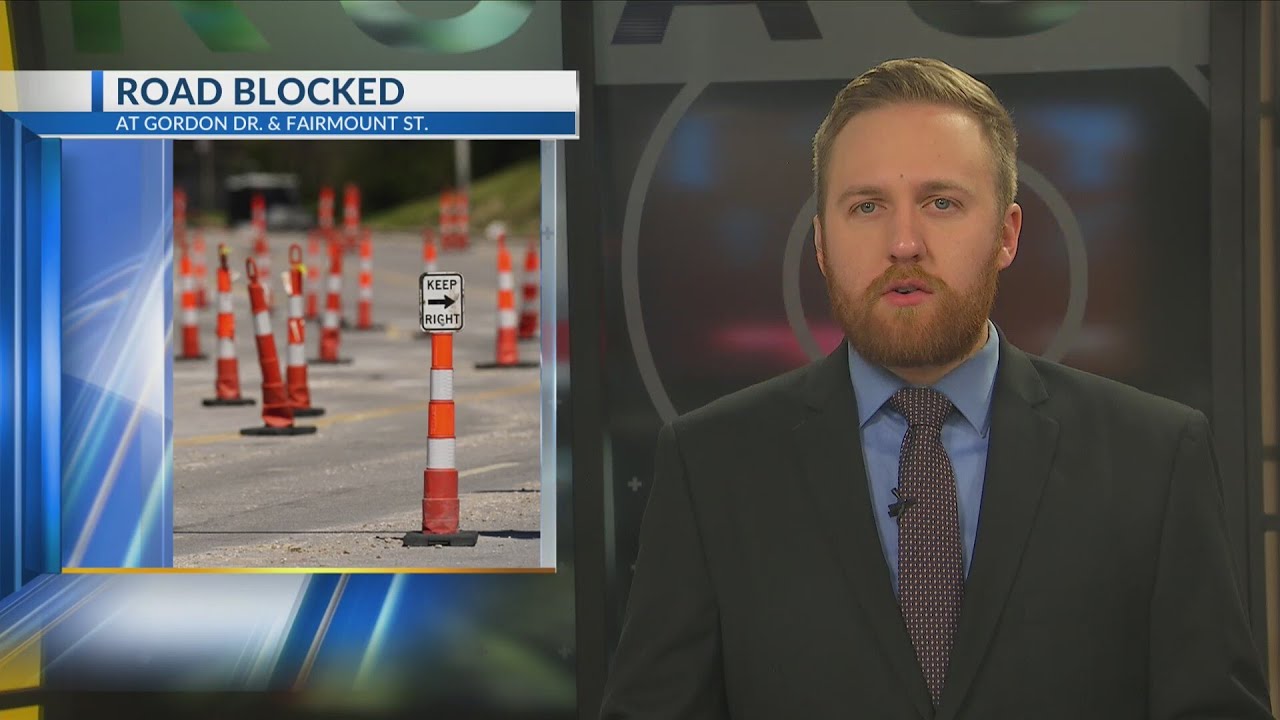 Gordon Drive Road Blocked - YouTube