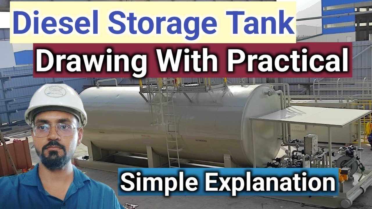 Diesel Storage Tank का Drawing पढ़ना सीखें Practical के साथ/How to read ...