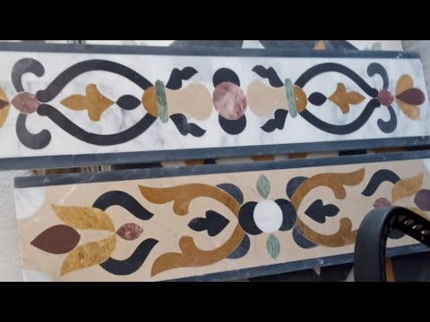 beautiful marble flower design - YouTube