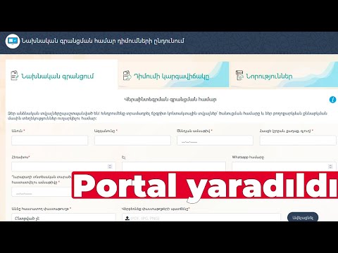 Erməni sakinlərin qeydiyyata alınması üçün portal yaradıldı