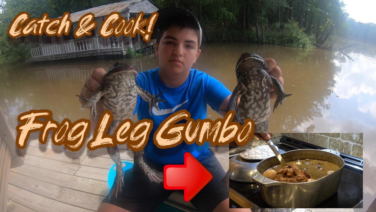 Frog Leg Gumbo (Cajun Cooking) - Catch & Cook! Frogging for Big ...