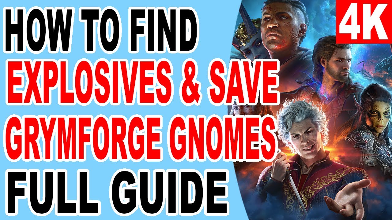 Baldur's Gate 3 Find Explosives and Save the Grymforge Gnomes - Free the Deep Gnomes - PS5 ...