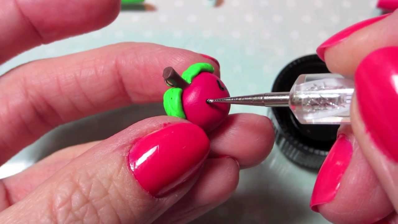 Sweet Kawaii APPLE | FIMO Tutorial - YouTube