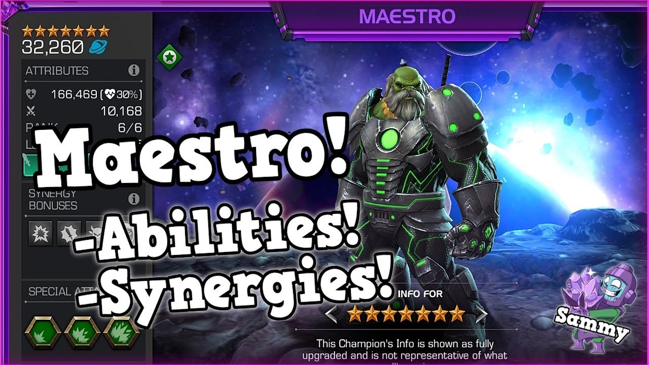 7 Star Maestro Abilities & Synergies! | Marvel Contest of Champions ...
