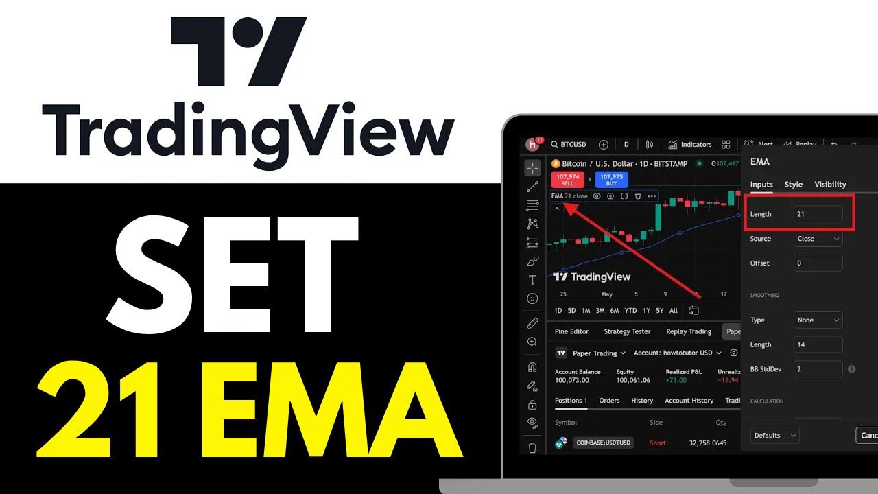 How to Set 21 EMA in TradingView 2025 (SIMPLE STEP) - YouTube