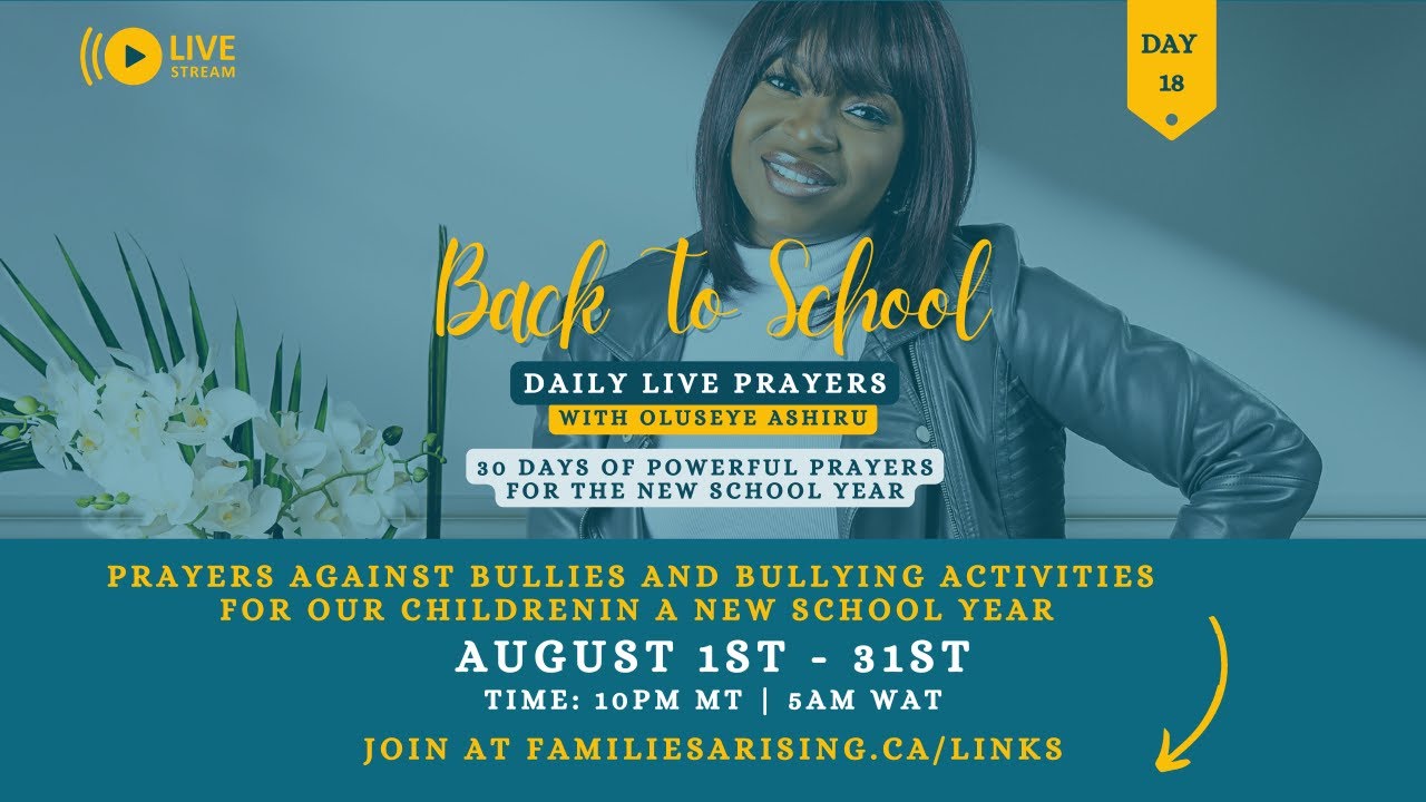 MOMS BACK TO SCHOOL PRAYERS DAY 18 PRAYERS AGAINST BULLIES AND BULLYING ...