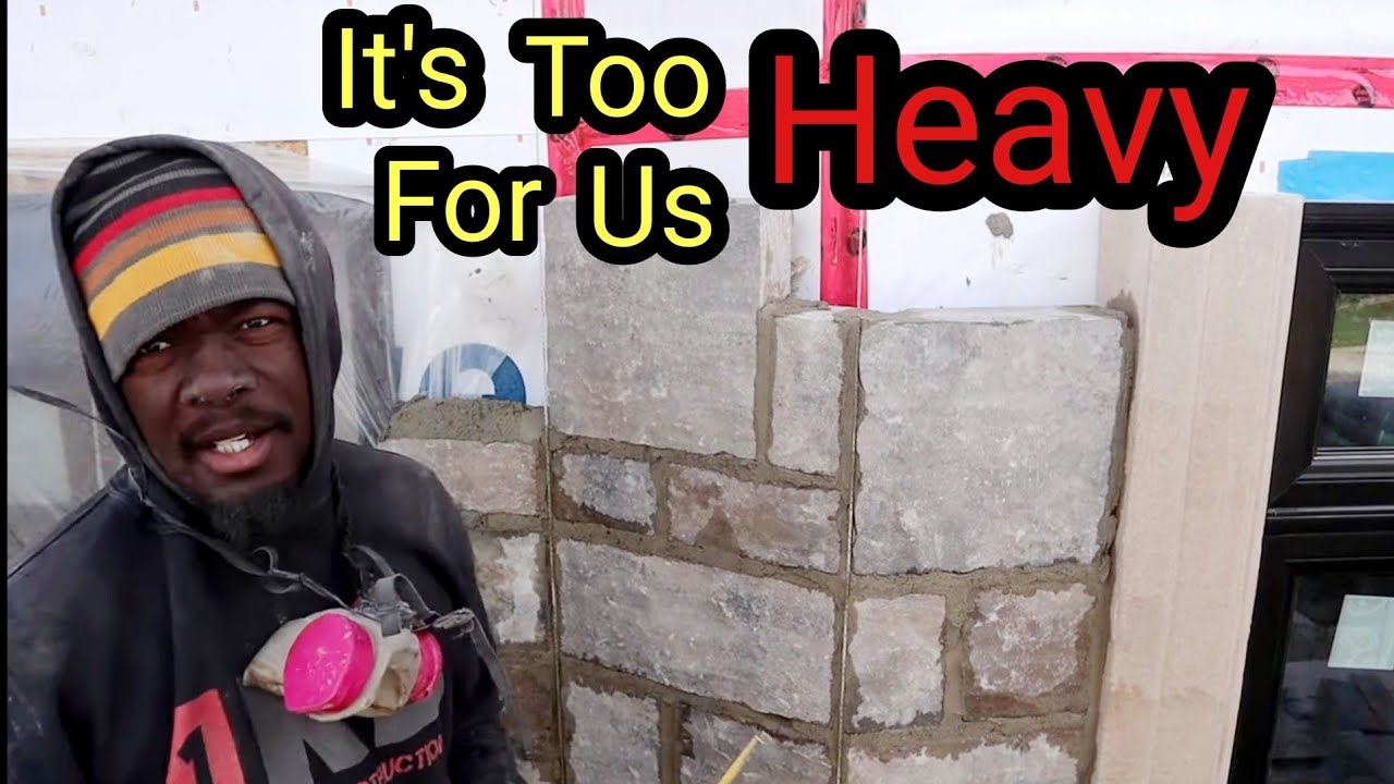 How To Build A Double sided 45 Stone Wall /and precast installation ...
