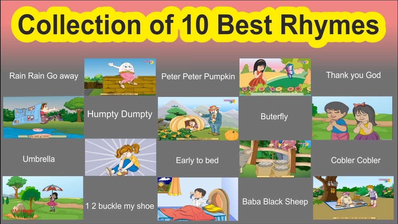 Collection of 10 Rhymes | English nursery rhymes for kids - YouTube