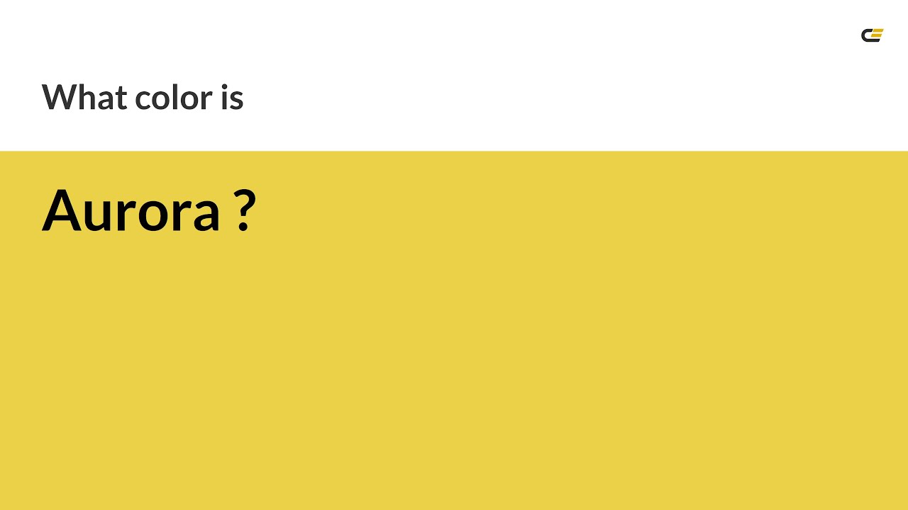 Aurora color #ebd147 hex Cool Yellow color ebd147 - YouTube