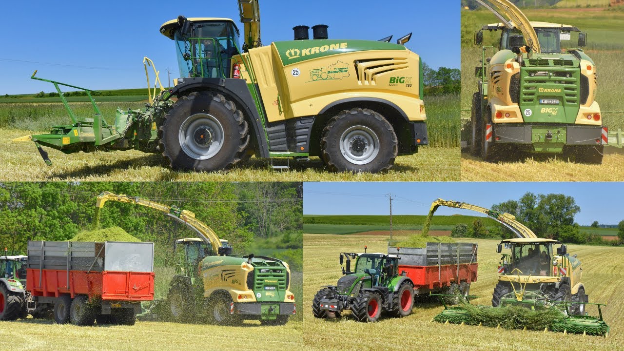 Krone Big x780 | x-collecte 750-3 | Démo tour Krone France. 🇫🇷🇫🇷 - YouTube