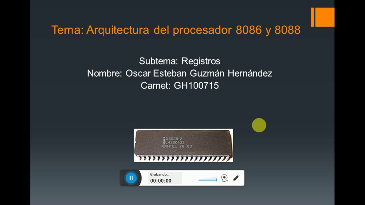 Arquitectura del microprocesador intel 8086 y 8088 (Registros) - YouTube