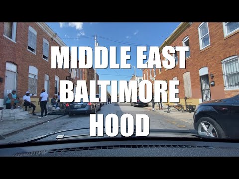 MIDDLE EAST HOOD BALTIMORE CITY DRIVING TOUR | POT HOLES AND ANGRY ...