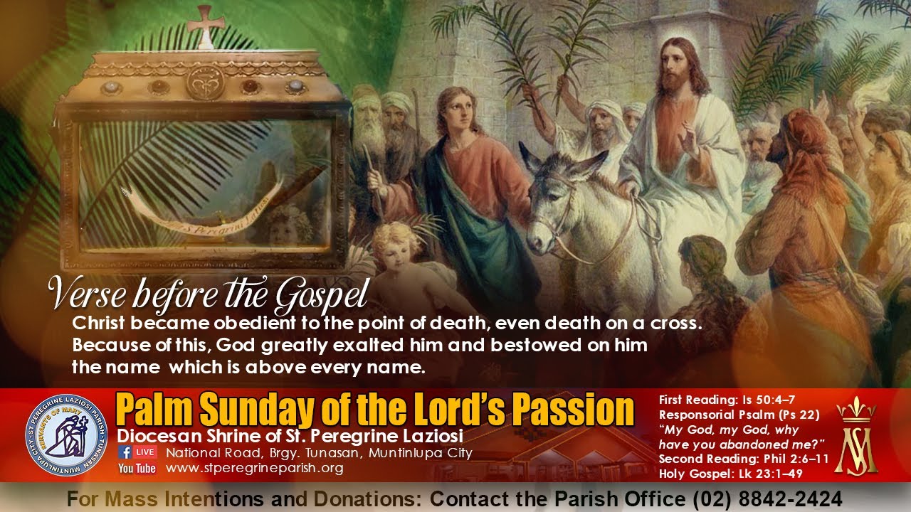 LIVE: 6PM Anticipated Mass | Palm Sunday of the Lord’s Passion | April ...