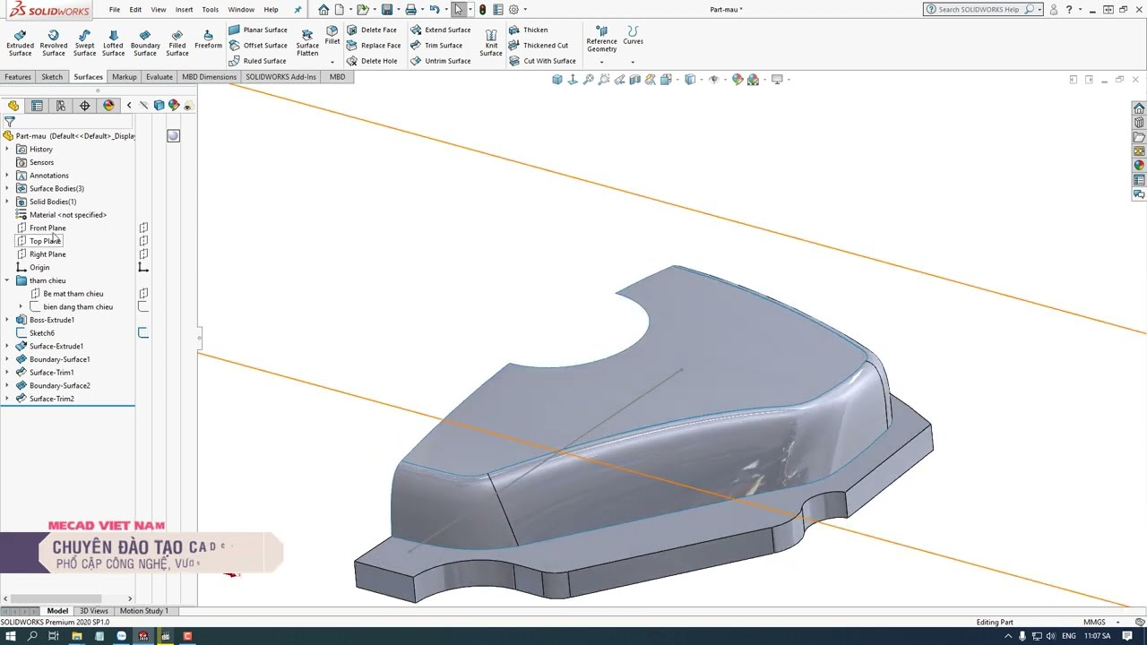 Tự học Solidworks Nâng Cao - Bài 80 : Thực Hành Vẽ Vô Lăng Xe -Phan 06 ...