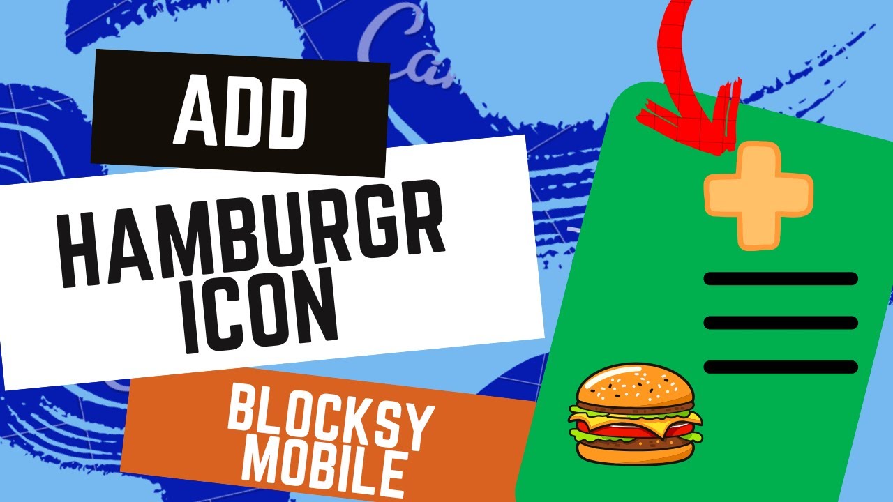 How to add the hamburger menu icon in blocksy mobile - YouTube