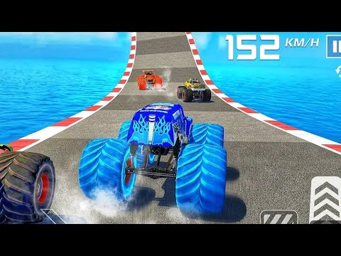 Mobil Balapan Monster Truck Mega Ramp Extreme Racing GT Car Stunt ...