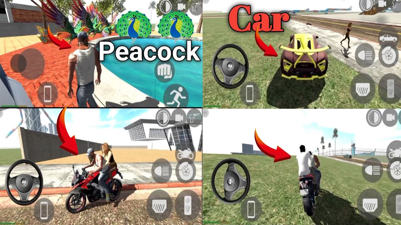 🦚🦚Peacock Cheat Code In Indian Bike Driving 3D | Indian Bike Driving 3D ...