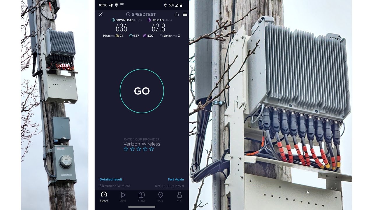 Verizon 5GUW CBand 8T8R Small Cell - YouTube