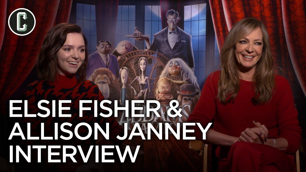 The Addams Family: Allison Janney & Elsie Fisher Interview - YouTube