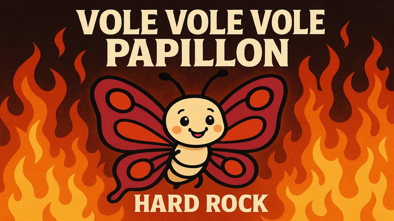 🔥 Vole vole vole papillon – HARD ROCK 🤘🎸 Comptine qui dépote ! # ...