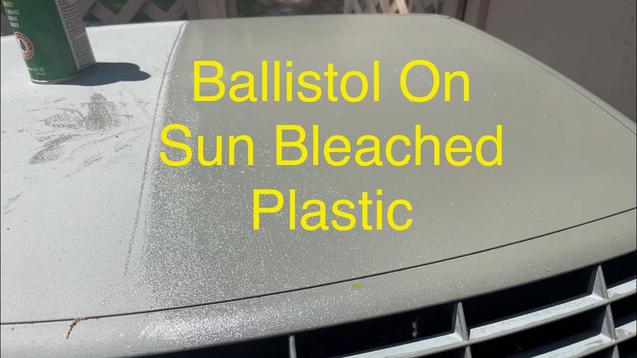 Ballistol on 14 Year Old Florida Sun Bleached Plastic - YouTube