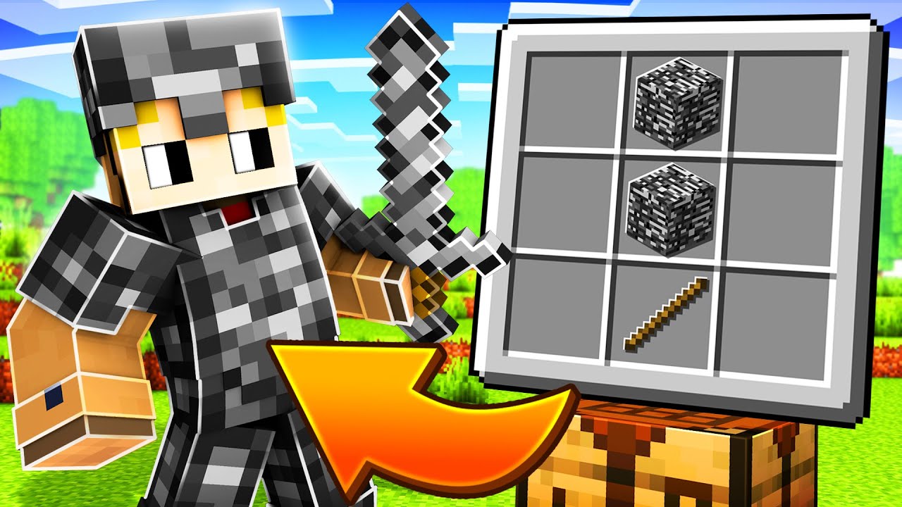 Minecraft, aber es gibt CUSTOM Bedrock Items! - YouTube