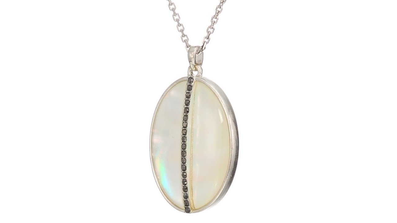 Lucky Brand Reversible Mother-of-Pearl and Agate Pendant Necklace SKU ...