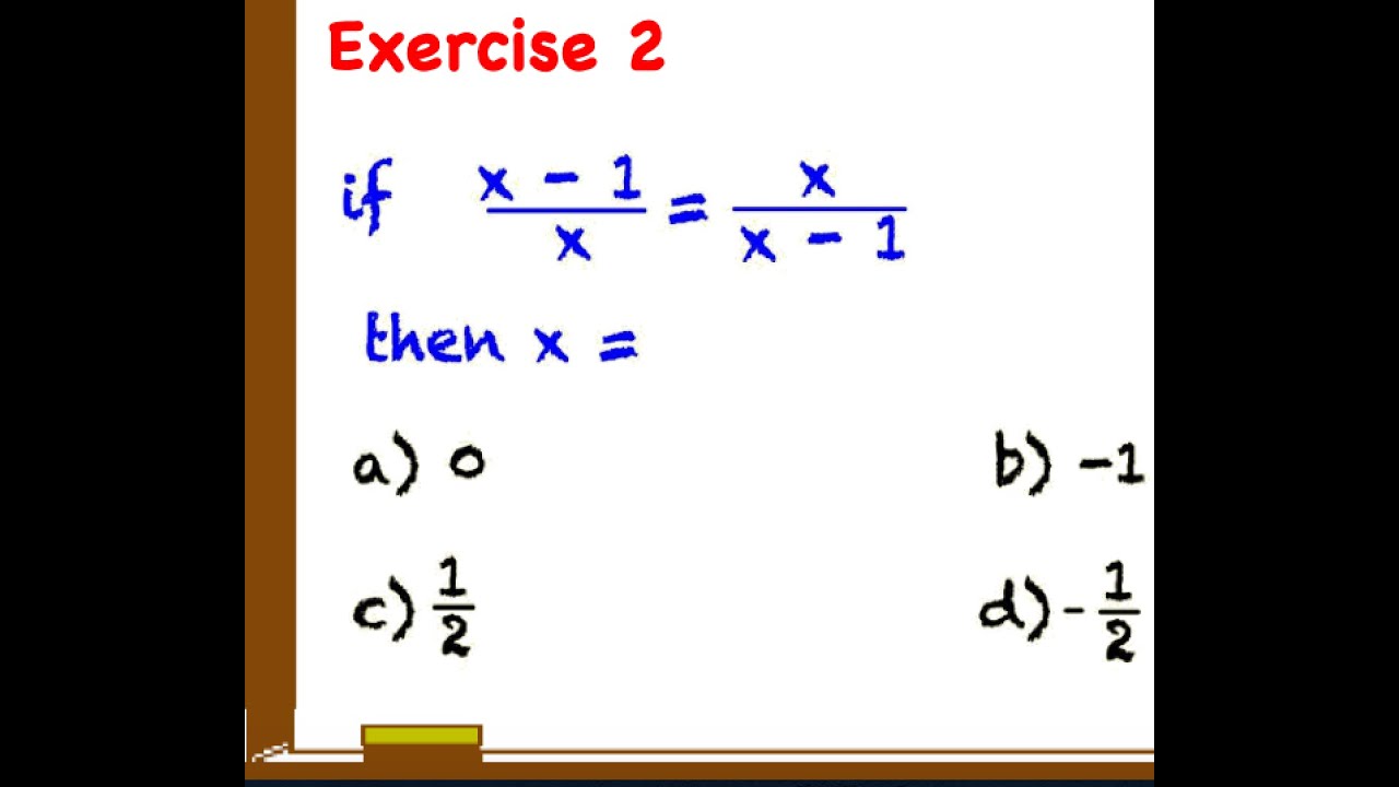 SAT 2 - First Degree Equation - YouTube
