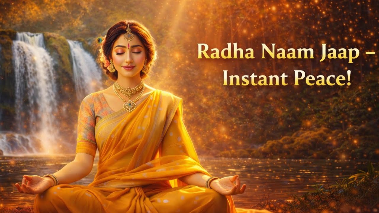 Radha Radha Chanting for Sleep, Peace & Positive Energy।।2 hour Radha ...
