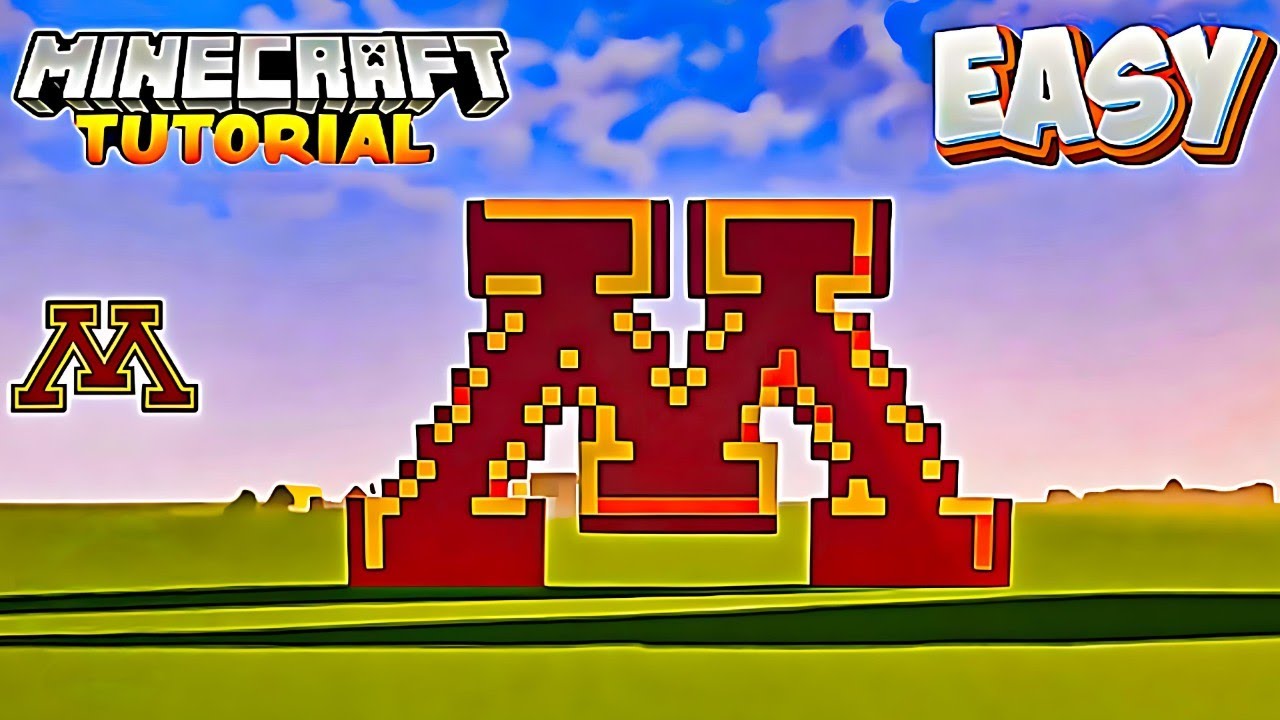 Minecraft: How To Build Minnesota Golden Gophers Very Easy!! (Minecraft ...