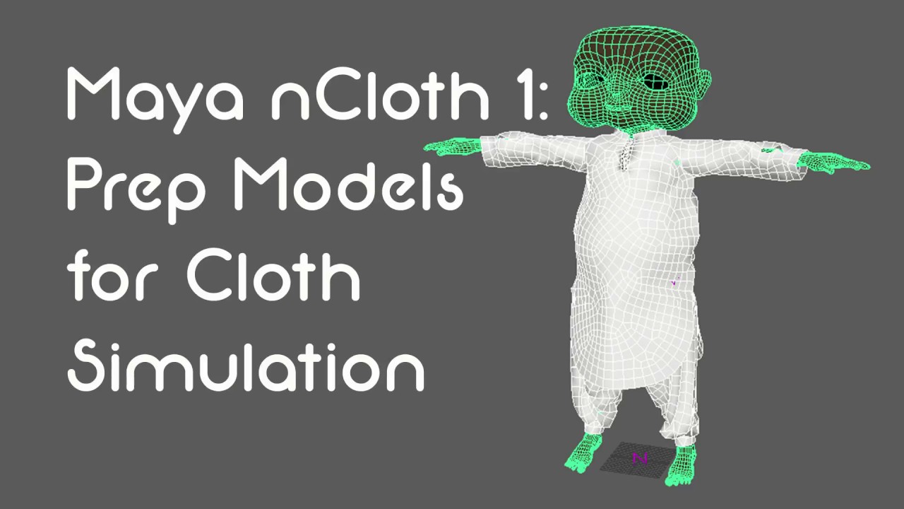 Maya nCloth 1: Model Prep and Creation English - YouTube