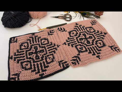 Mozaik Tığ İşi Kare Motif Yapımı | Yeni Başlayanlar İçin Adım Adım