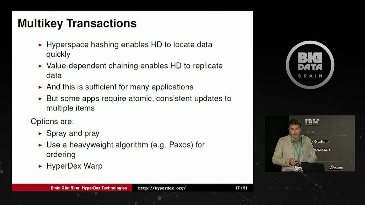 Next-Generation NoSQL Data Stores – HyperDex by EMIN GÜN SIRER at Big ...