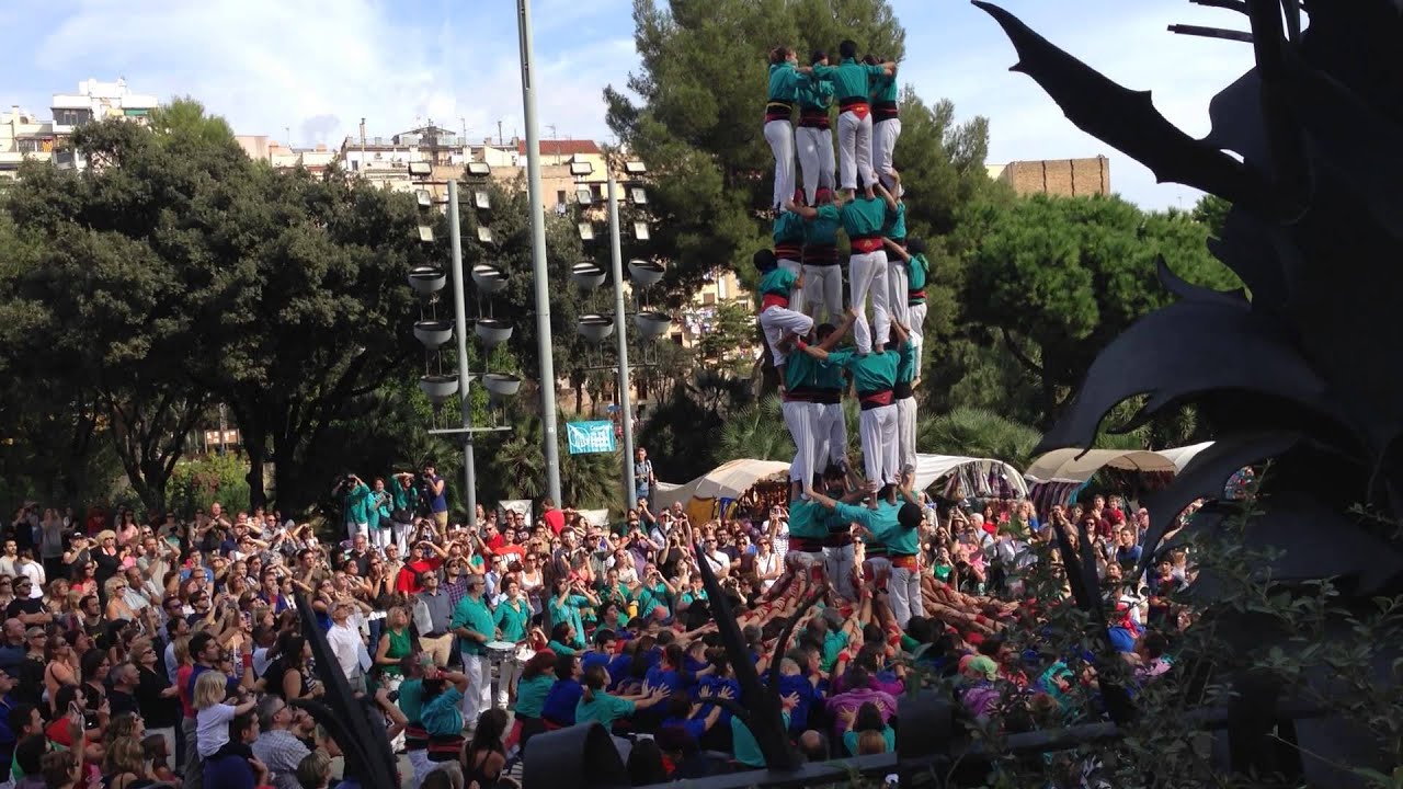 Human Pyramid in Barcelona - YouTube