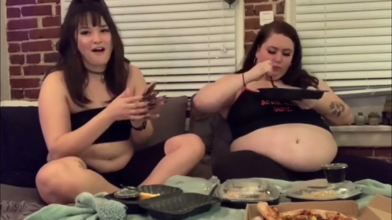 Asmr Big Girl Bellystuffing Mukbang Eating Food Home Big Weight King