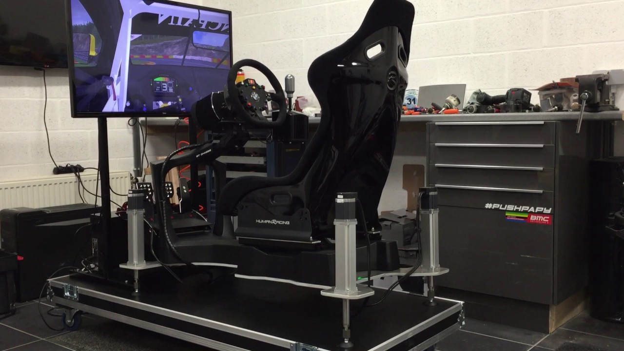 HumanRacing GT Chassis 4 actuators - YouTube