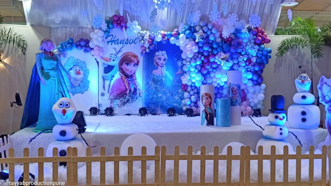 frozen | frozen theme party decorations ideas | how to decorate frozen ...