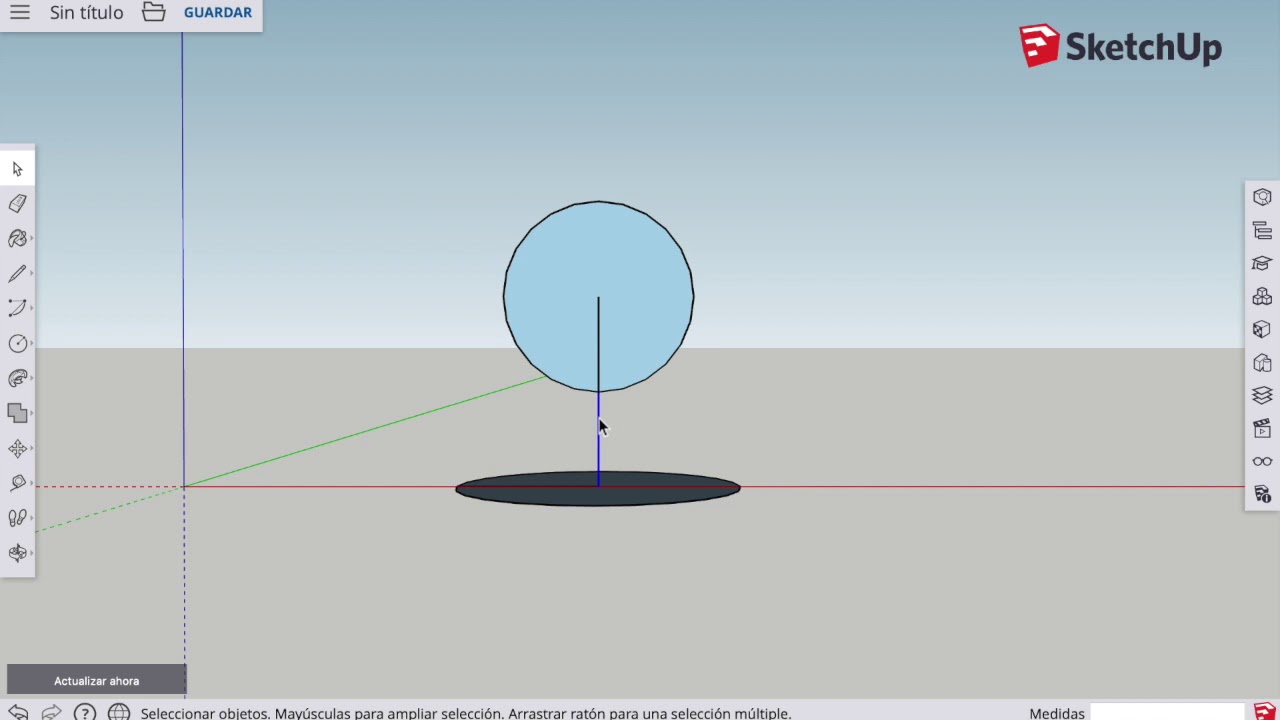 SKETCHUP: CÓMO DISEÑAR UNA ESFERA - YouTube