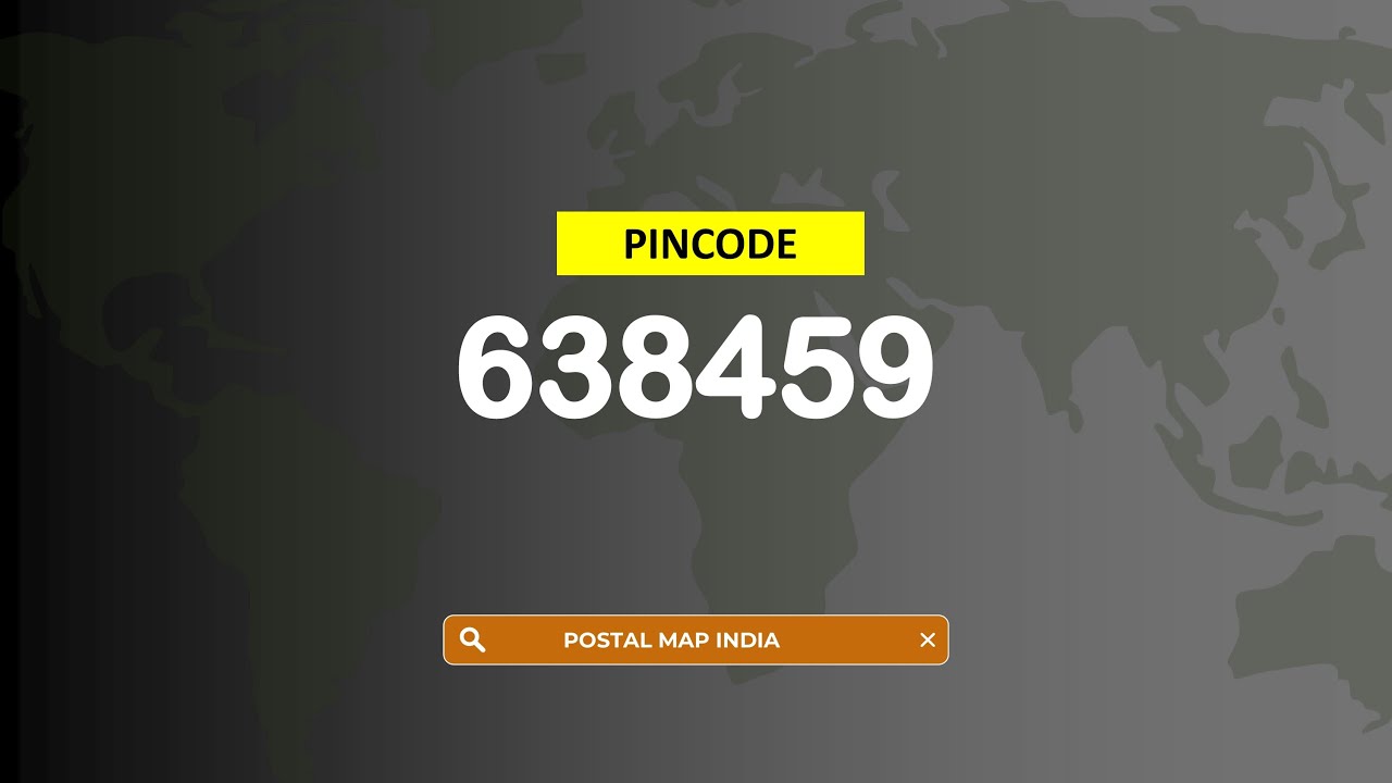 Pincode 638459 - Madampalayam, Nallur, Kanuvakarai & More - YouTube
