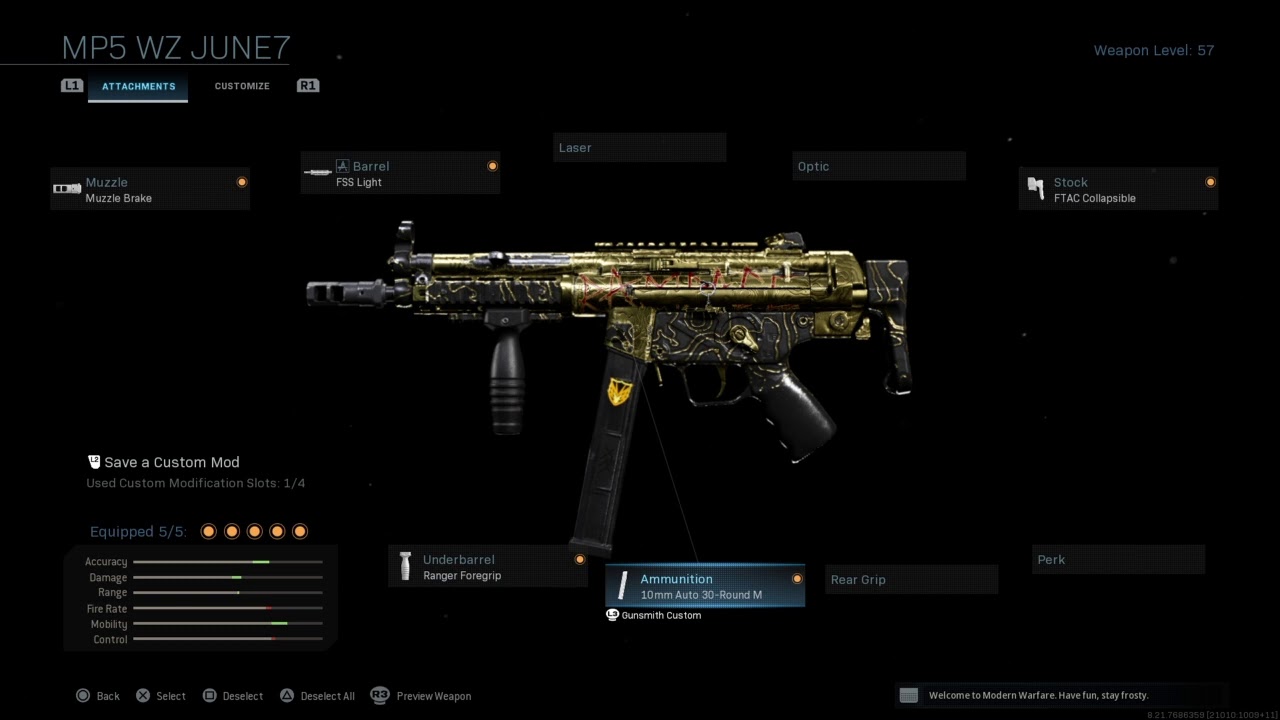 my mp5 setup for snd - YouTube