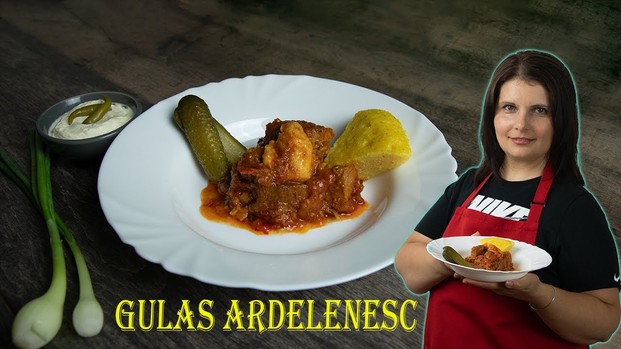 Gulas Ardelenesc cu Carne de Porc si galuste | Retetele Elenei 4k - YouTube