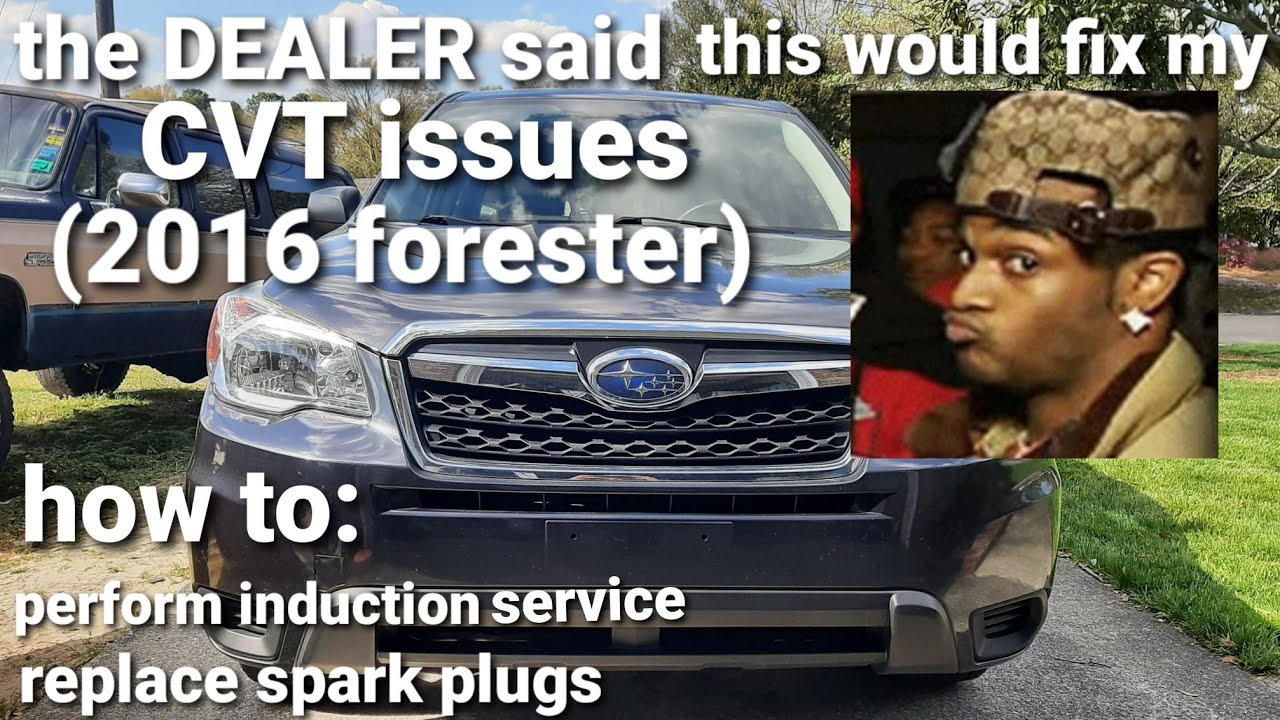How to perform an induction service and install spark plugs in a subaru ...