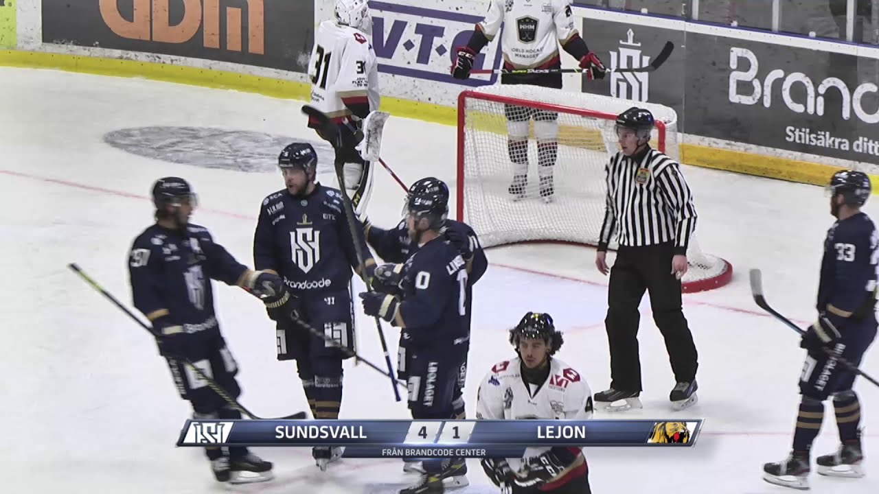 Sundsvall Hockey - SK Lejon Highlights - YouTube