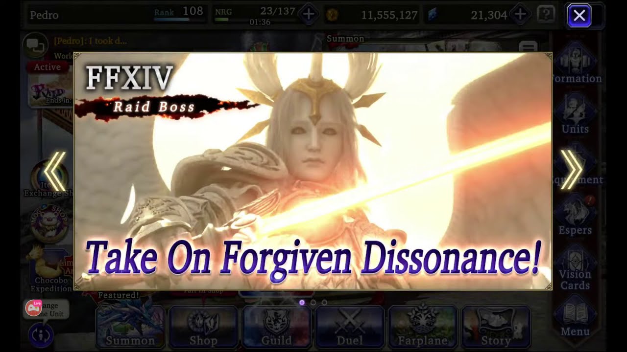 WOTV - FF14 RAID BOSS FUN AND MORE - YouTube